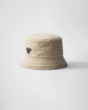 Prada Bull Denim Bucket Hat - Natural | Editorialist