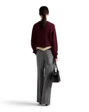 Prada Wool And Cashmere Crew-neck Sweater