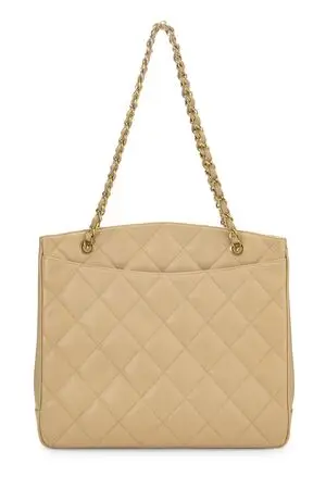Chanel Quilted Caviar 'cc' Turnlock Tote