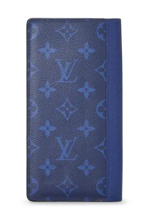LOUIS VUITTON Monogram Taigarama Brazza Wallet