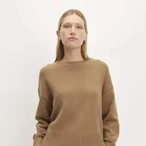Everlane Boxy Sweater In Everyday Cotton