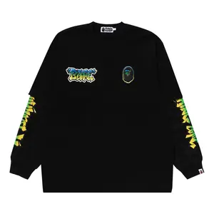 A BATHING APE Sport Long-sleeve T-shirt - Black