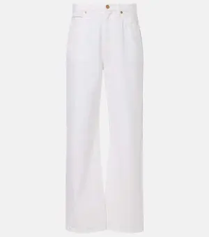 Tove Sade High-rise Straight Jeans - White