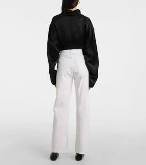 Tove Sade High-rise Straight Jeans - White