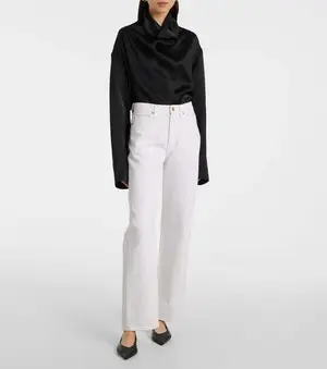 Tove Sade High-rise Straight Jeans - White