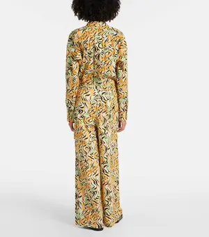 Marni Printed Wide-leg Pants