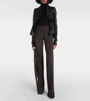 Rick Owens Bias High-rise Wide-leg Pants