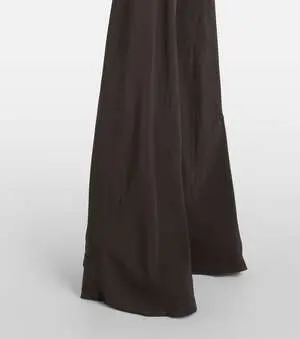 Rick Owens Bias High-rise Wide-leg Pants - Black