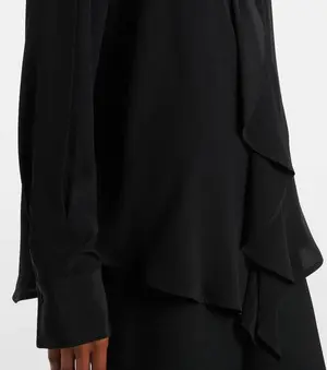 Victoria Beckham Ruffled Silk Blouse