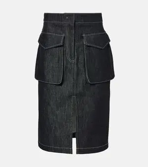Co Denim Pencil Skirt