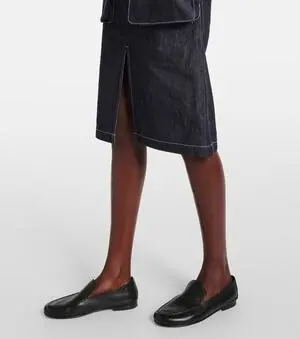Co Denim Pencil Skirt