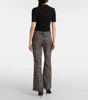 Balmain Tweed Flared Trousers