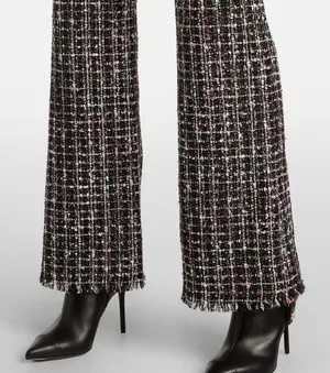 Balmain Tweed Flared Trousers