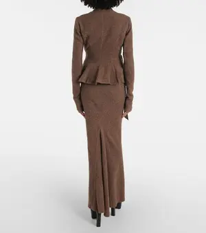 Rick Owens Hollywood Wool Wrap Jacket