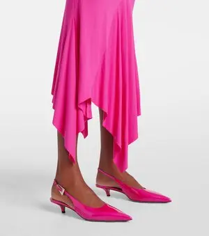 Paris Texas Jessica Patent Leather Slingback Pumps - Pink