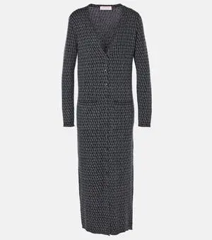 Valentino Garavani Toile Iconographe Wool Maxi Dress