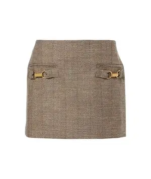 Herringbone Miniskirts