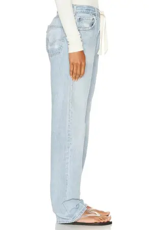 ALIGRACE Vintage Drawstring Wide Leg Jeans