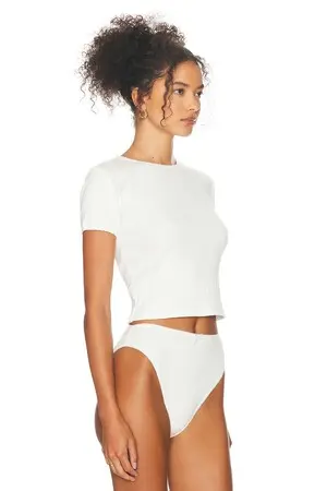 HELSA Pointelle Baby Tee