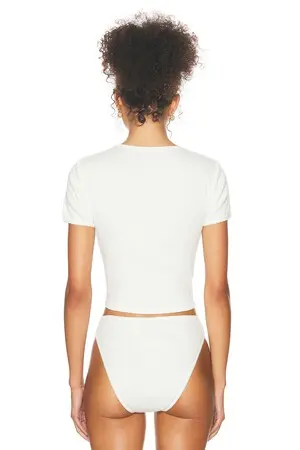 HELSA Pointelle Baby Tee