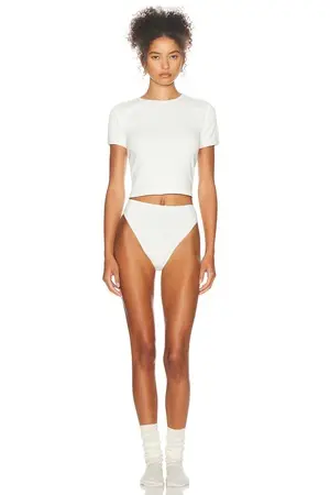 HELSA Pointelle Baby Tee