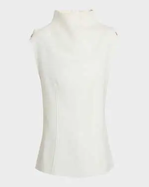 ARMARIUM Era Mock-neck Cap-sleeve Top