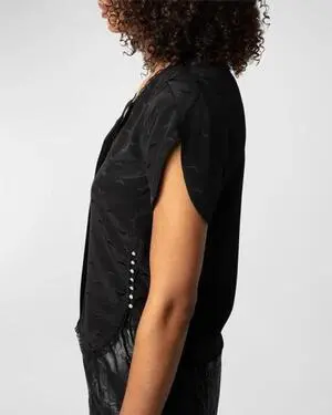 Zadig&Voltaire Tiffiny Short-sleeve Top