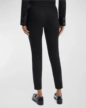 Theory Adbelle Core Scuba High-waist Ankle Leggings