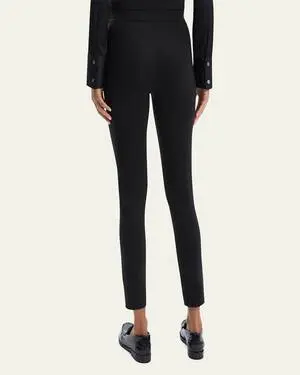 Theory Adbelle Core Scuba High-waist Ankle Leggings