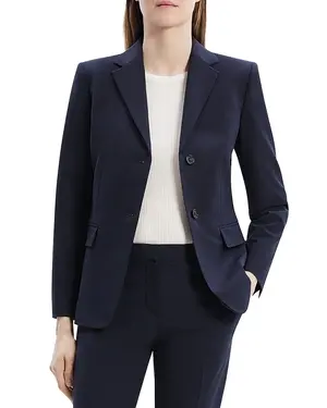 Theory Single-breasted Slim-fit Blazer - Deep Navy