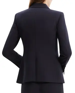 Theory Single-breasted Slim-fit Blazer - Deep Navy