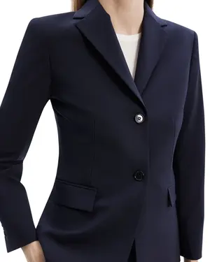 Theory Single-breasted Slim-fit Blazer - Deep Navy
