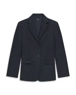 Theory Single-breasted Slim-fit Blazer - Deep Navy