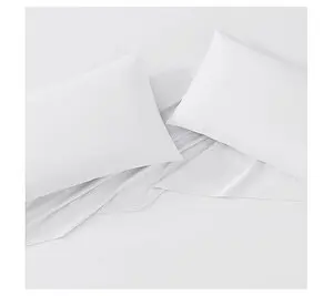 Laura Ashley Solid White Queen Sheet Set