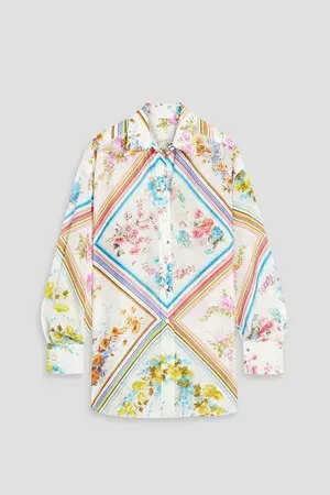 Zimmermann Printed Silk Shirt