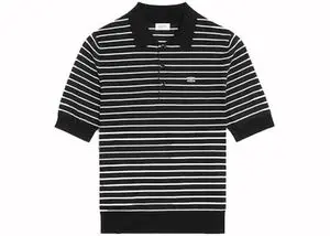 Celine Triomphe Striped Fine Polo Shirt