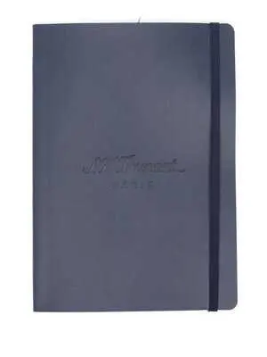 S.t. Dupont Logo-debossed Writing Notebook - Blue