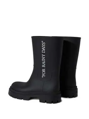 Off-White Slogan-print Boots