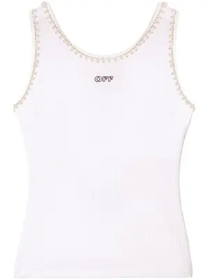 Off-white Open Back Tops
