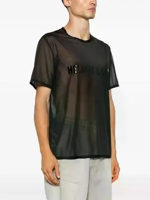Helmut Lang Logo-appliqué Sheer T-shirt