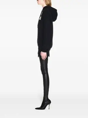 Off-White Lace Logo Appliqué Hoodie