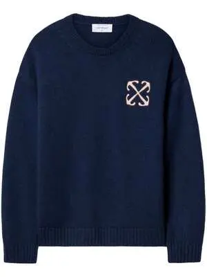 Off-White Intarsia-knit Logo Jumper