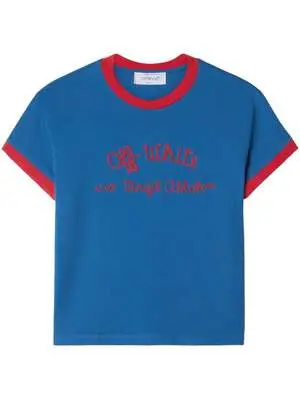 Off-White Embroidered Logo T-shirt
