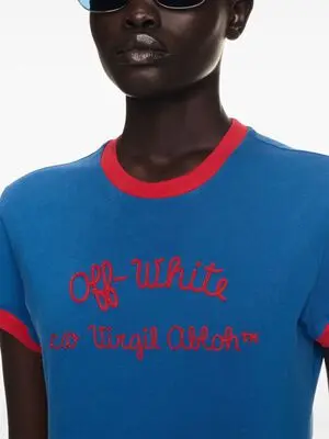 Off-White Embroidered Logo T-shirt