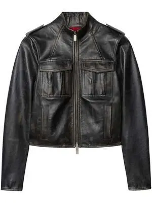 Off-White Vintage Leather Jacket - Black