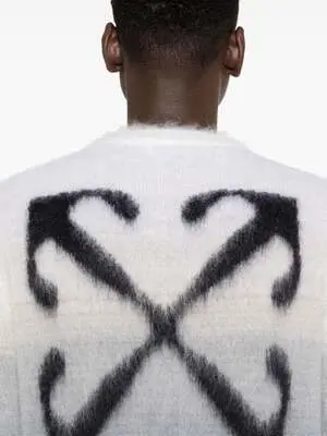 Off-White Arrows Ombré Brushed Jumper