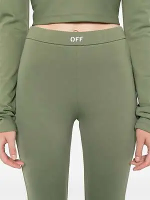 Off-White Logo-print Bootcut Leggings