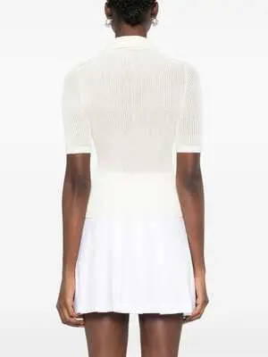 Off-White Logo-embroidered Polo Shirt