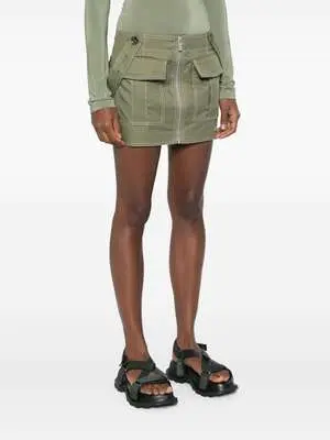 Off-White Logo-embroidered Mini Skirt