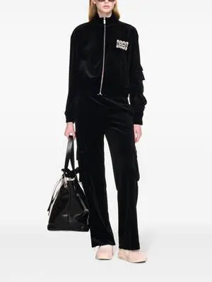 Off-White Velvet Cargo Track Pants